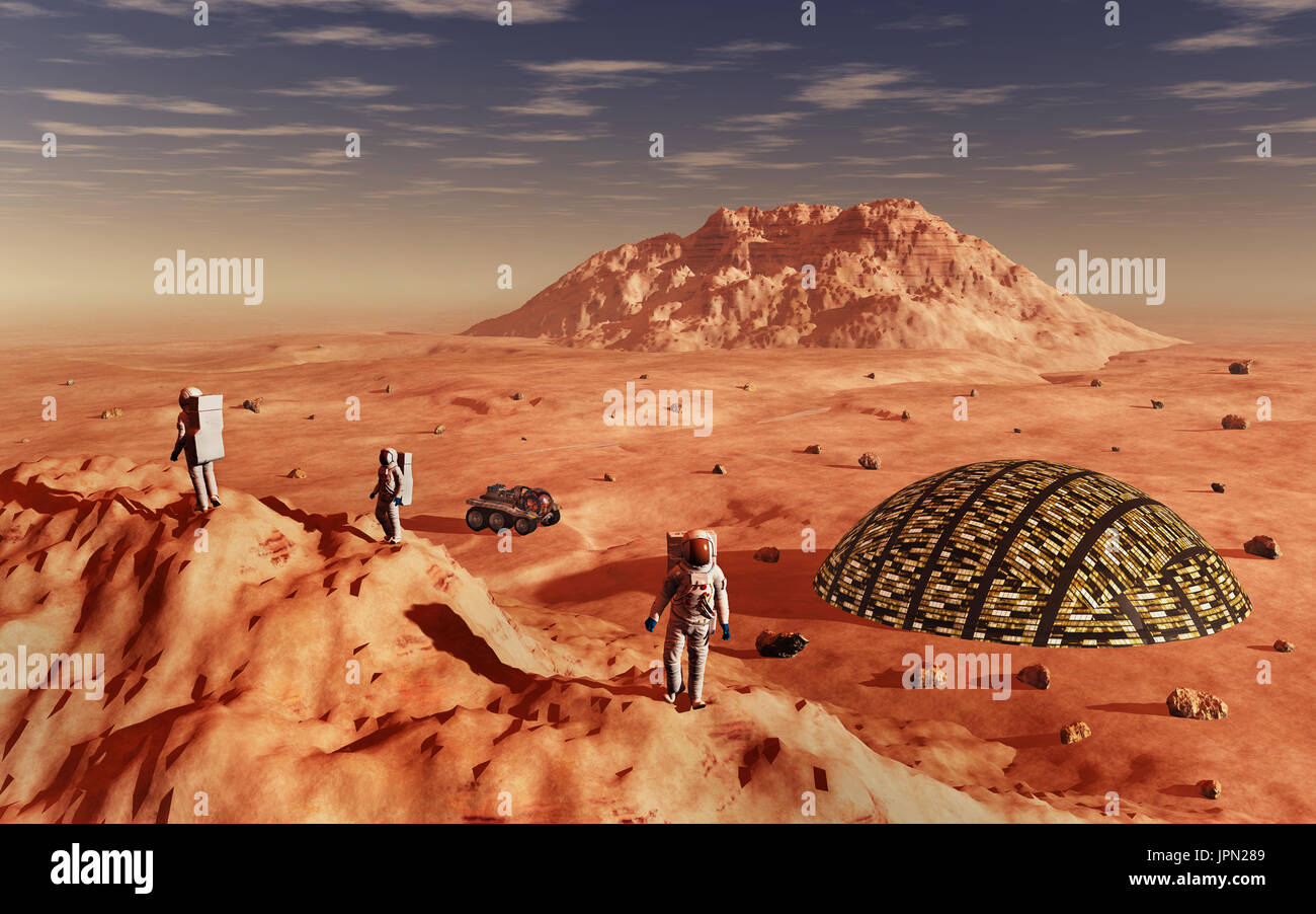 Colonizing & Terraforming Mars Stock Photo - Alamy