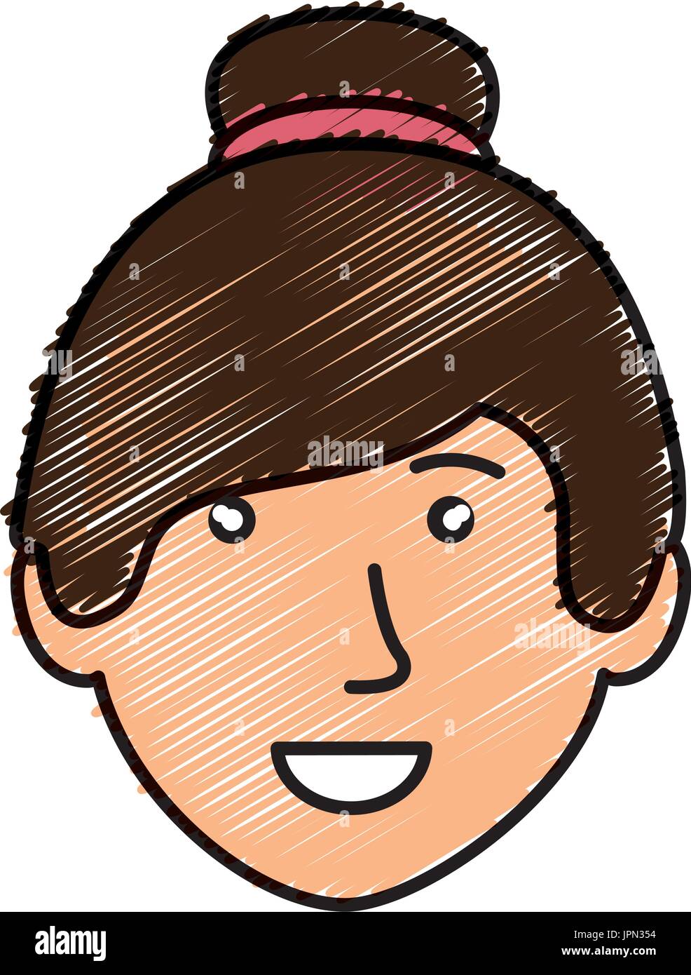 beautiful woman head avatar character Stock Vector Image & Art - Alamy