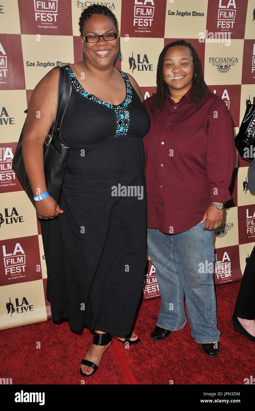 Morgan Stiff & Tina Mabry of FAST TRACK: COUNTY LINE at the 2011 Los ...