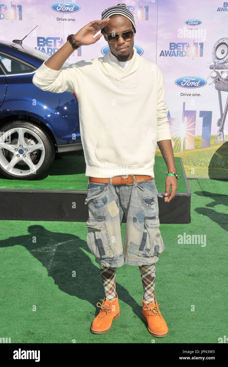B.o.B. at the BET Awards' 11 - Arrivals held at The Shrine Auditorium ...