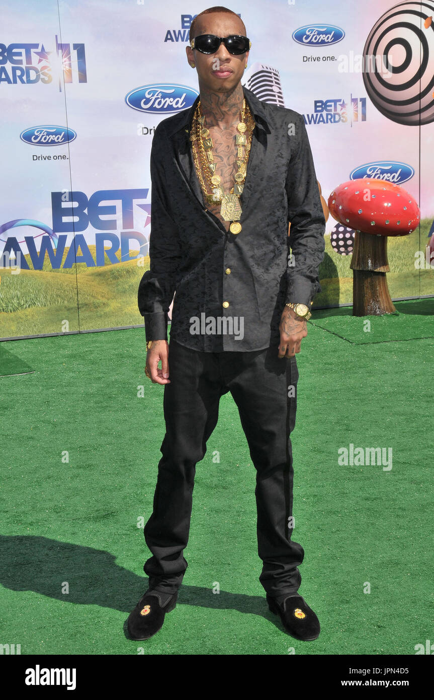 Tyga at the BET Awards' 11 - Arrivals held at The Shrine Auditorium in ...