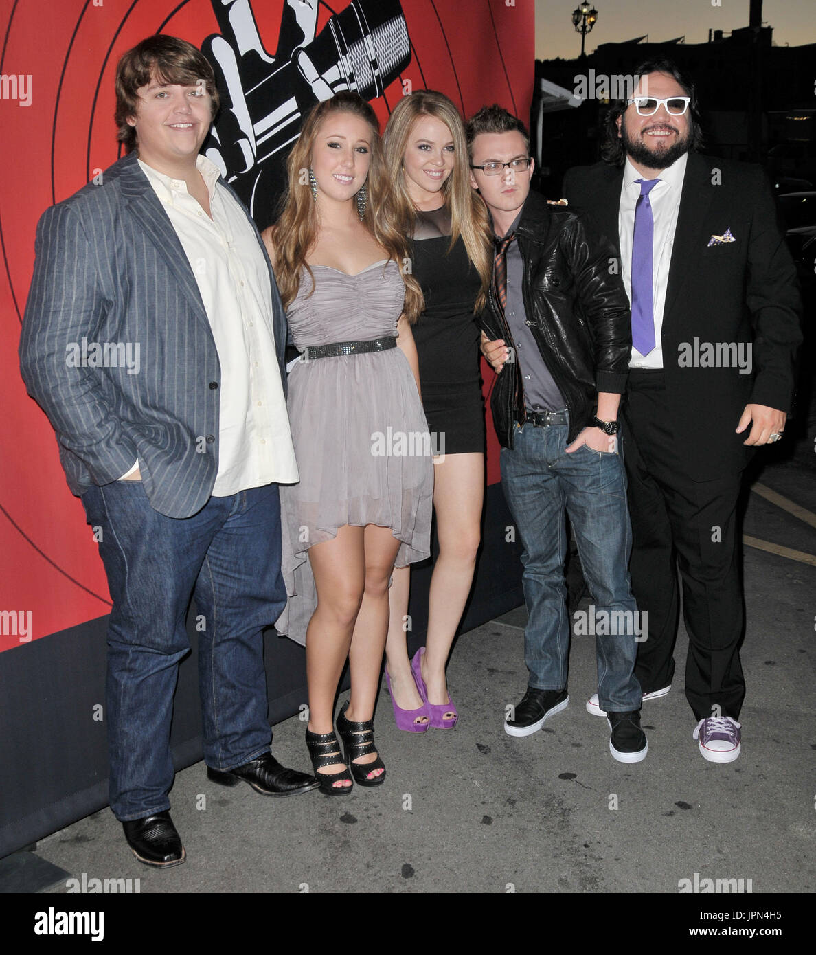 Contestants Jeff Jenkins, Casey Weston, Lily Elise, Devon Barley ...