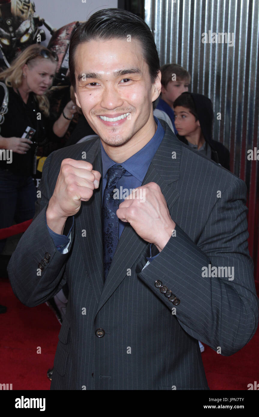 Karl Yune at the "Real Steel" World Premiere held at the Gibson ...