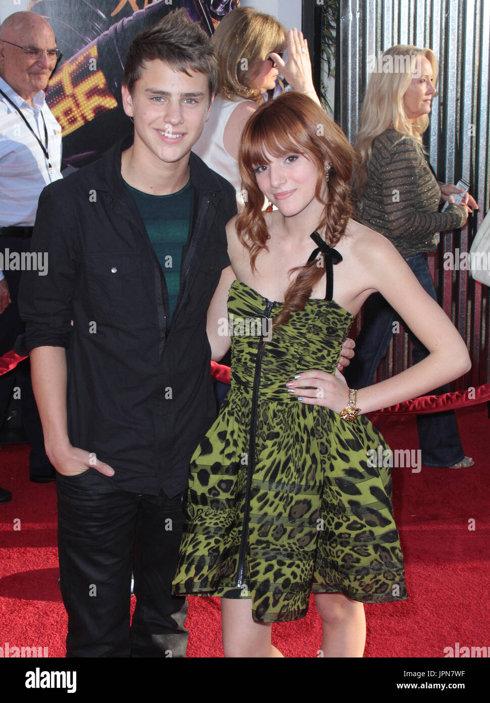 Garrett Backstrom & Bella Thorne at the "Real Steel" World Premiere ...
