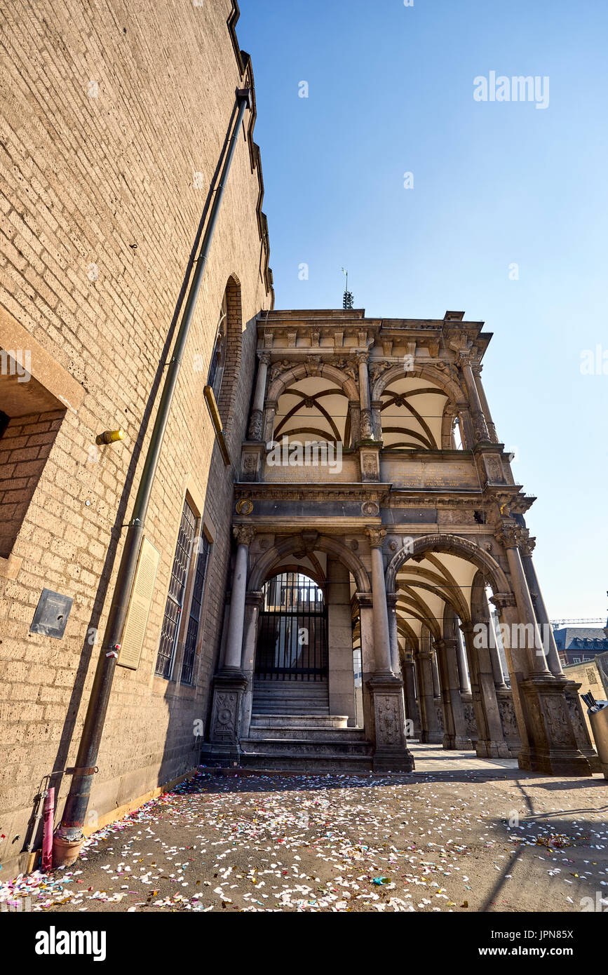 Cologne/Germany - May 10, 2017: portion of Historisches Rathaus ...