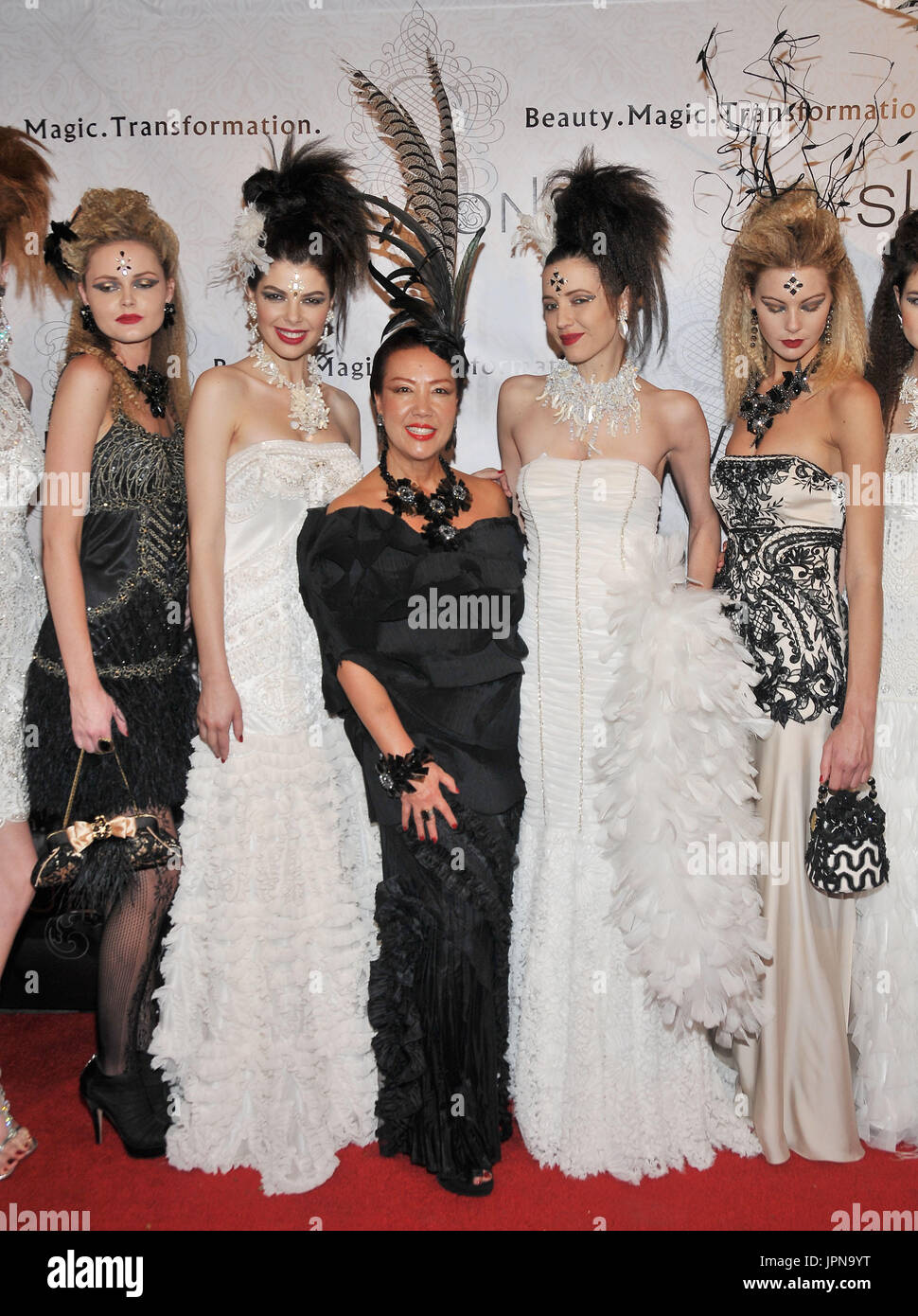Fashion Designer Sue Wong & her Models at the Sue Wong Presents LADY OR ...