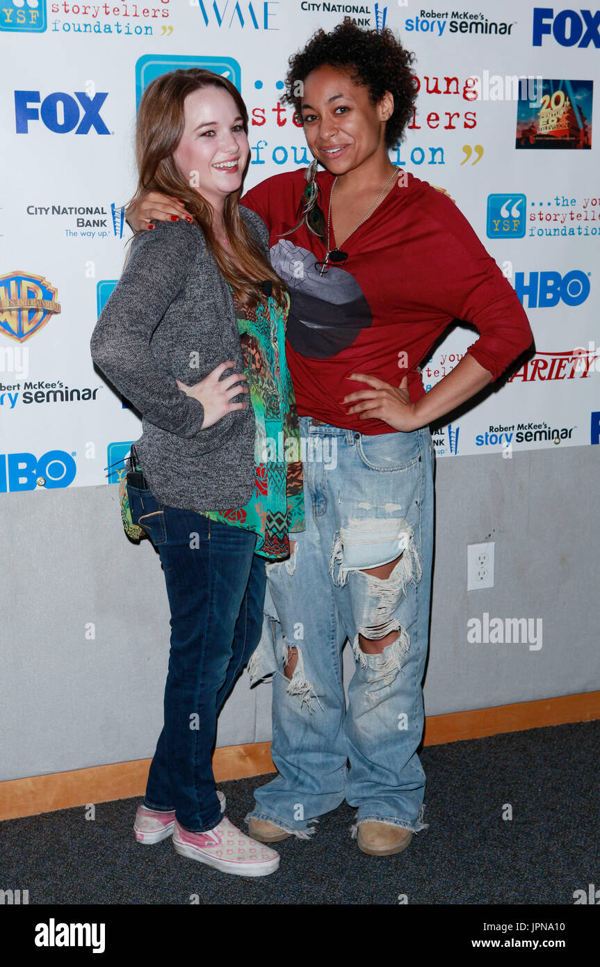 Kay Panabaker & Raven Symone at the Young Storytellers Foundation ...