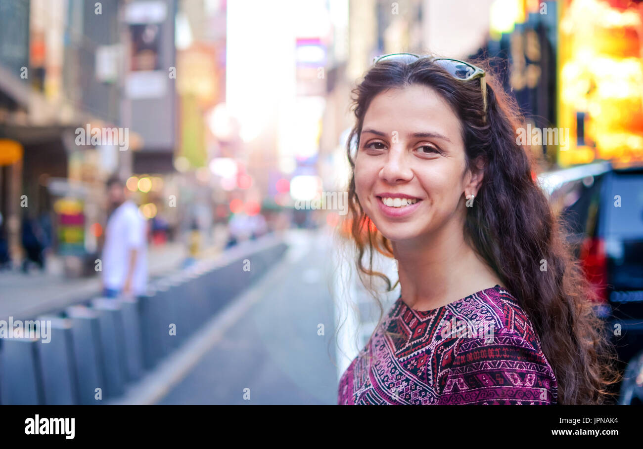 Portrait times square new york city hi-res stock photography and images ...
