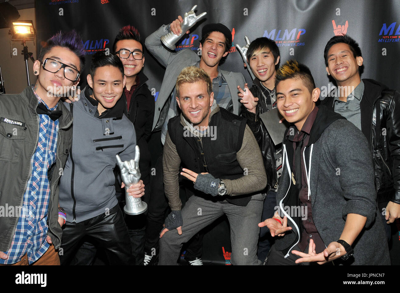 **Exclusive** Dance crew Poreotics, Actor Tyler Posey & Guest at the ...
