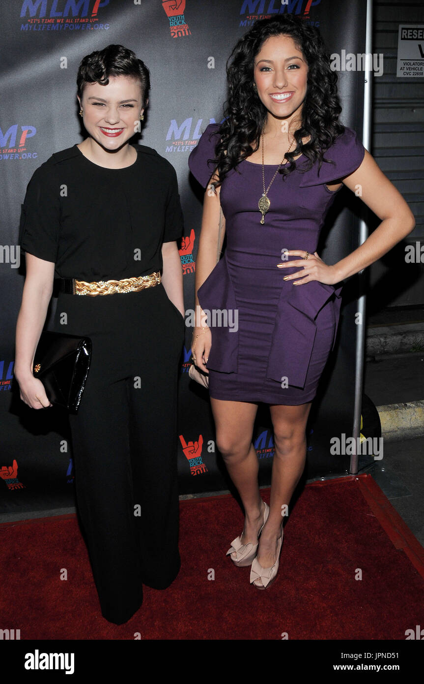 Melanie Moore & Clarice Ordaz of SYTYCD Season 8 at the 2011 Youth Rock ...