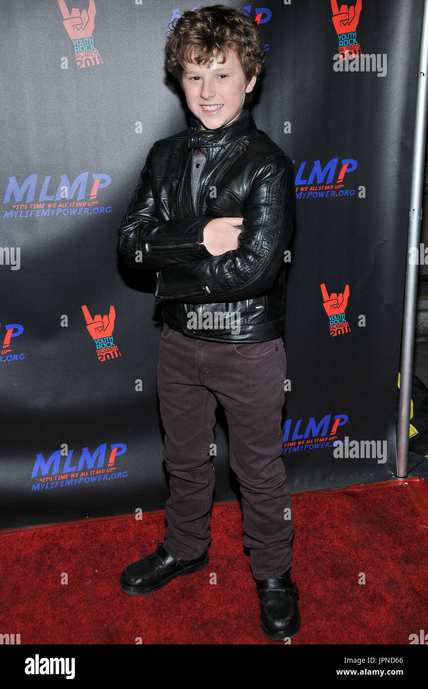 Nolan Gould at the 2011 Youth Rock Awards - Arrivals held at the Avalon ...