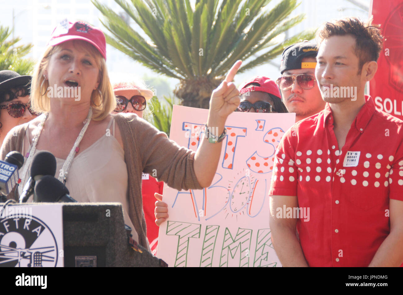 Gabrielle Carteris, JD McElroy & Kevin Stea at the AFTRA / Dancers ...
