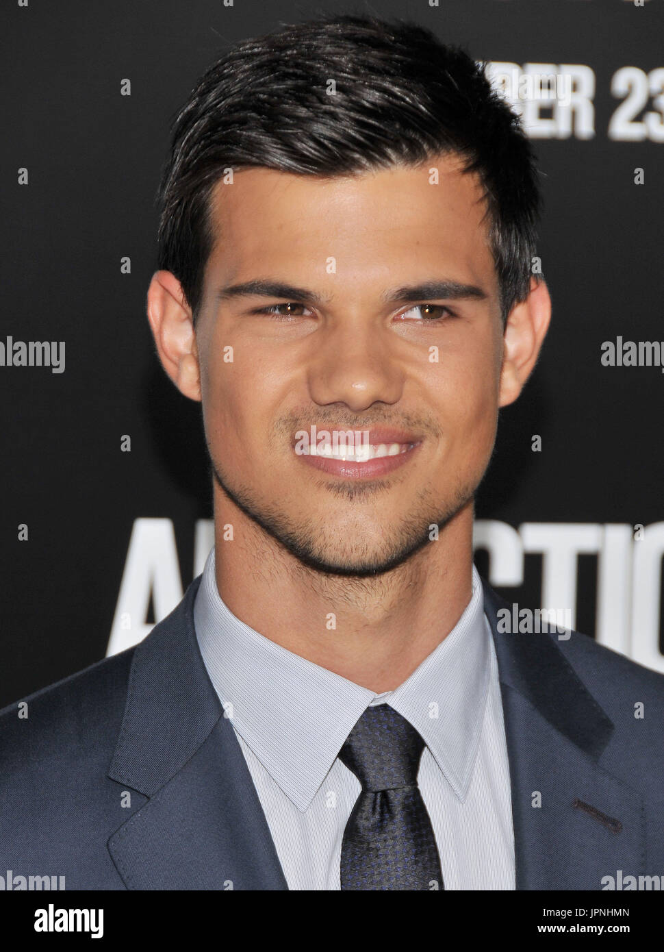 Taylor Lautner at the Los Angeles Premiere of "Abduction" held at ...
