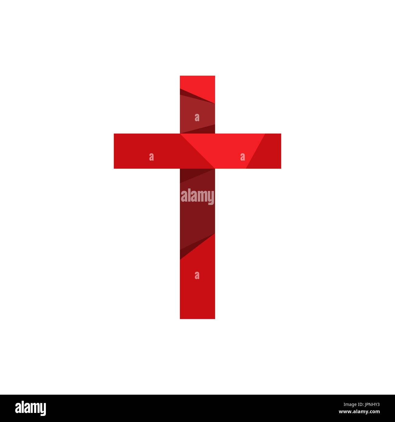 Church Logo Christian Symbols Cross Of Jesus Christ Stock Vector