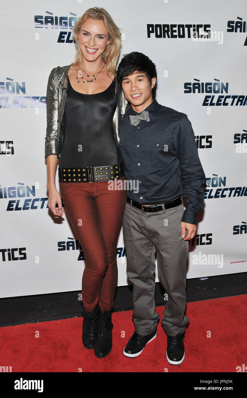 Model Holly Ridings & Viet-American Actor/Dancer Duncan Tran at the ...