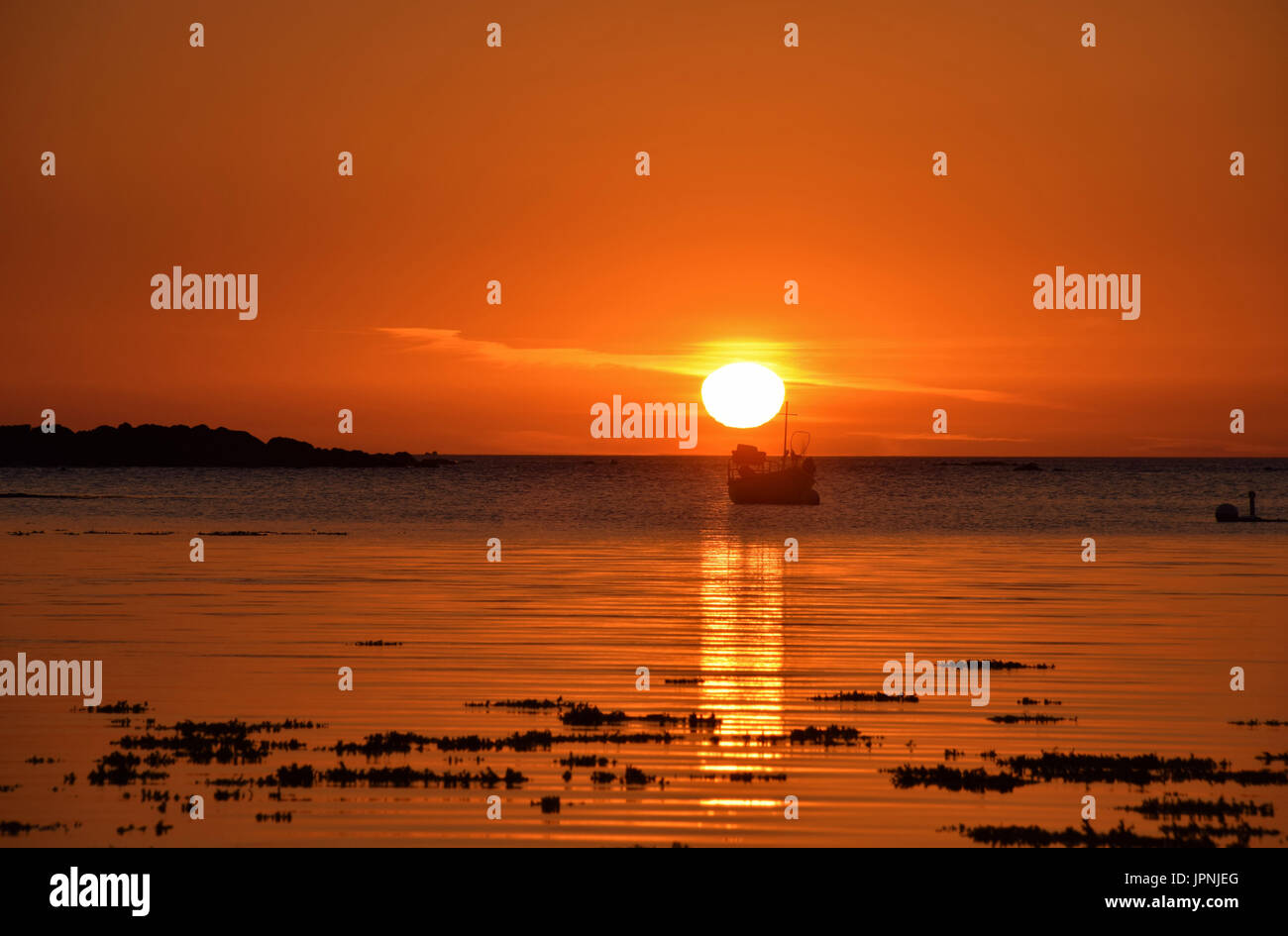 Sunset across the Bay Stock Photo - Alamy