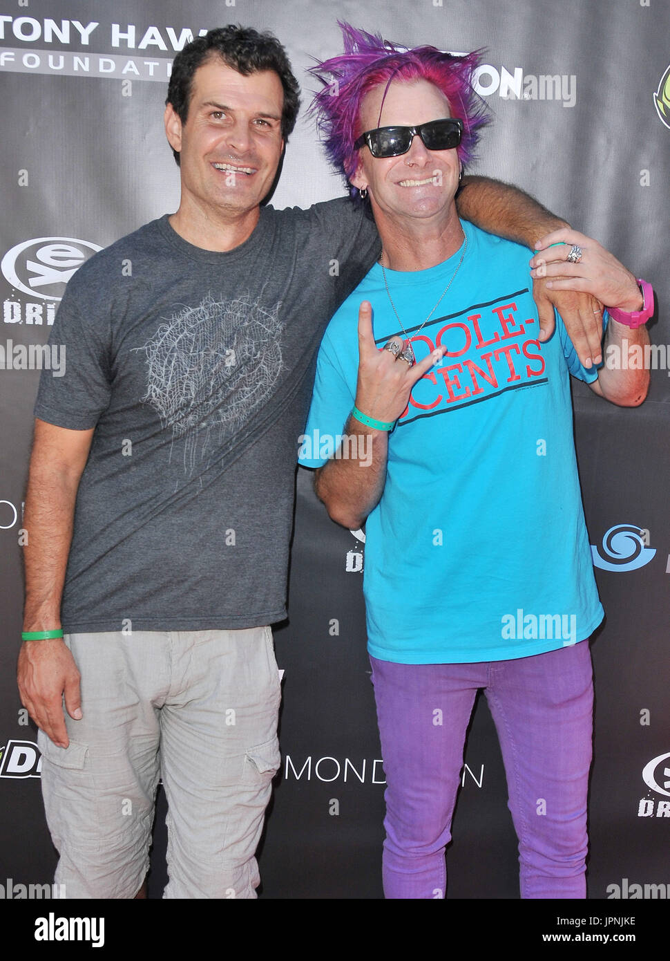 Professional BMX rider Matt Hoffman & Pro Skateboarder Kevin Staad at ...