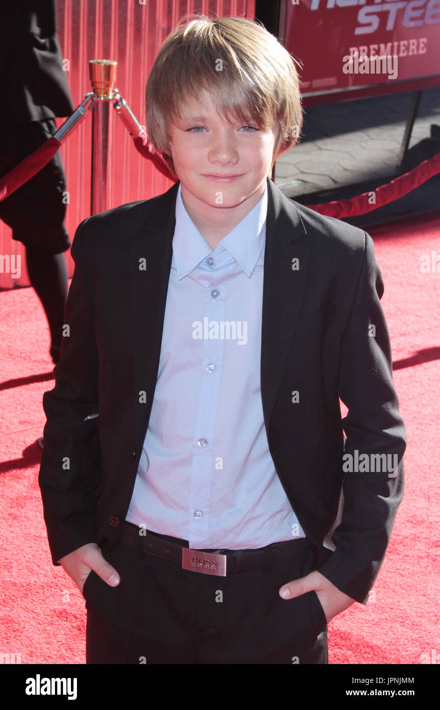 Dakota Goyo at the "Real Steel" World Premiere held at the Gibson ...