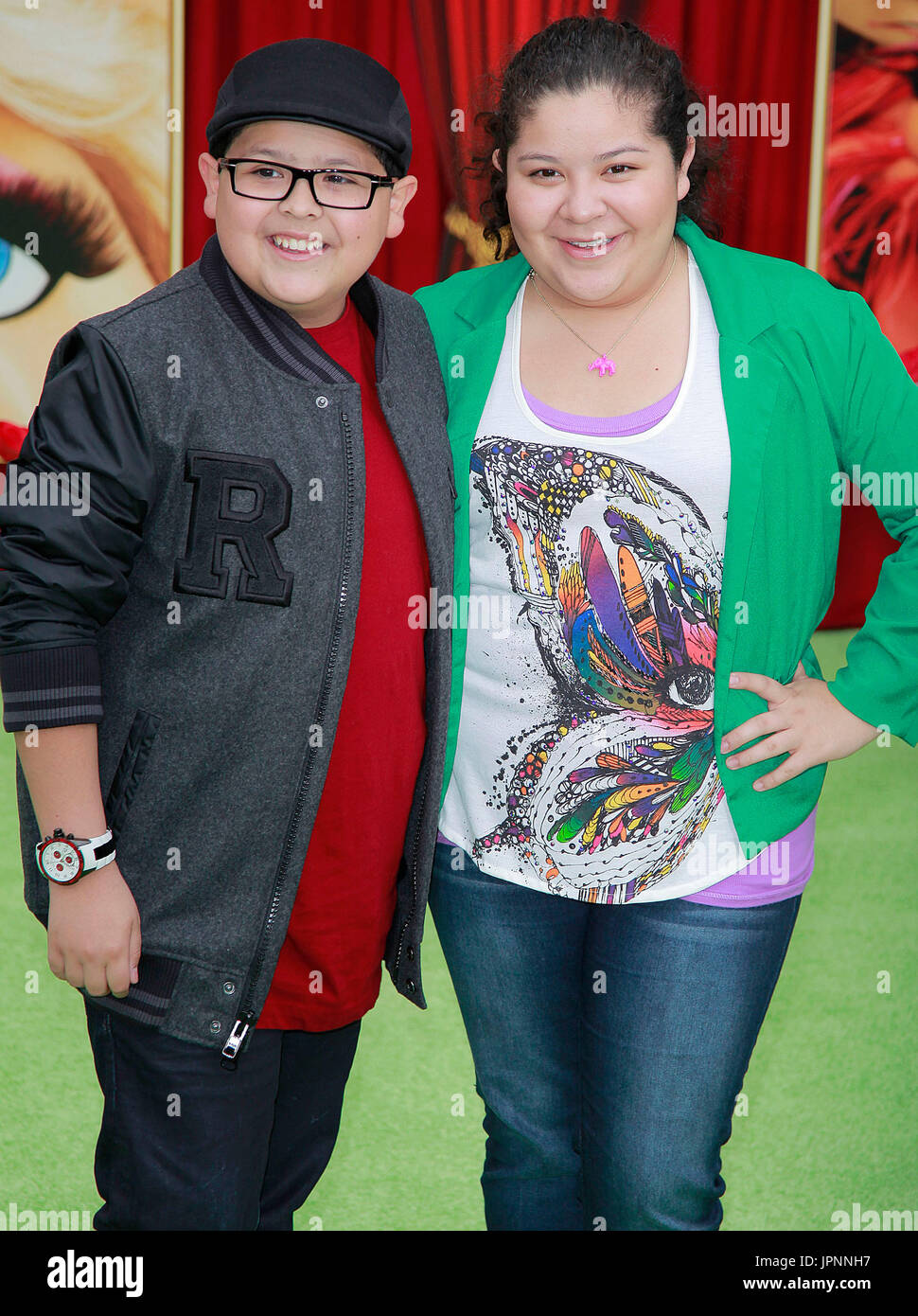 Rico Rodriguez & Raini Rodriguez at the World Premiere of "The Muppets ...