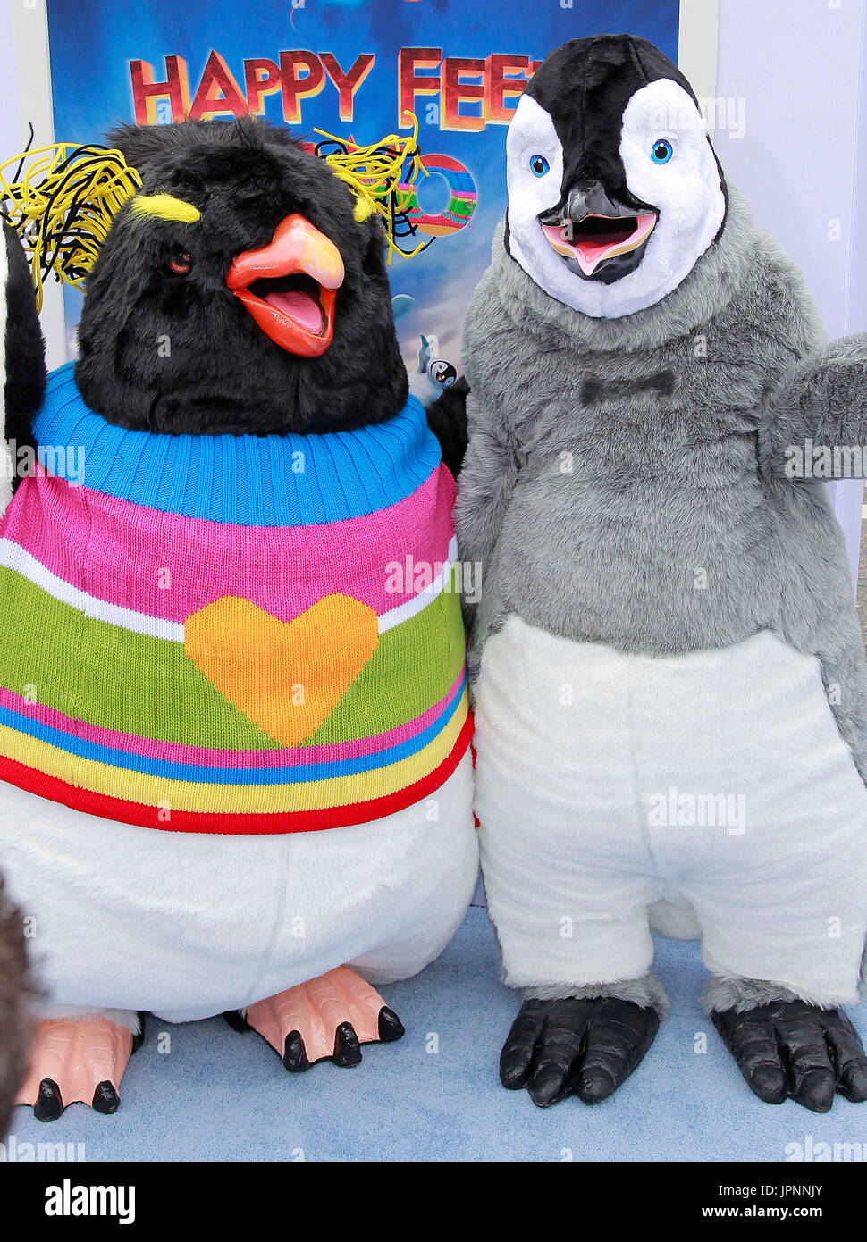 Lovelace & Mumble the Penguins at the World Premiere of "Happy Feet 2 ...