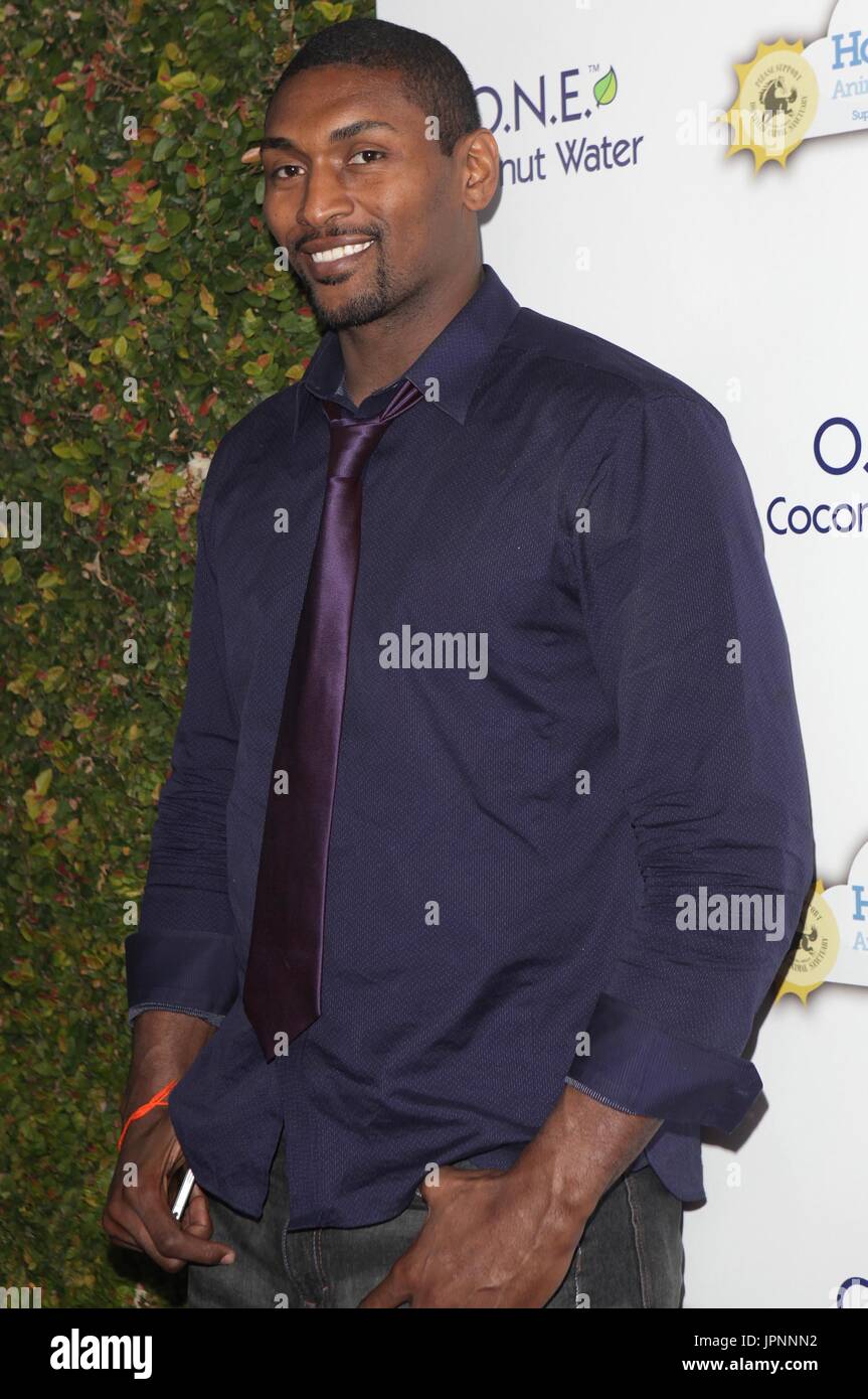 Laker's Ron Artest arrives at the red carpet for "Leona Lewis Presents ...