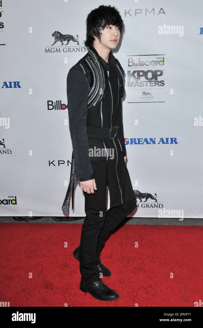 KPop Male Singer Cheondoong AKA Thunder of MBLAQ at the 2011 Billboard ...