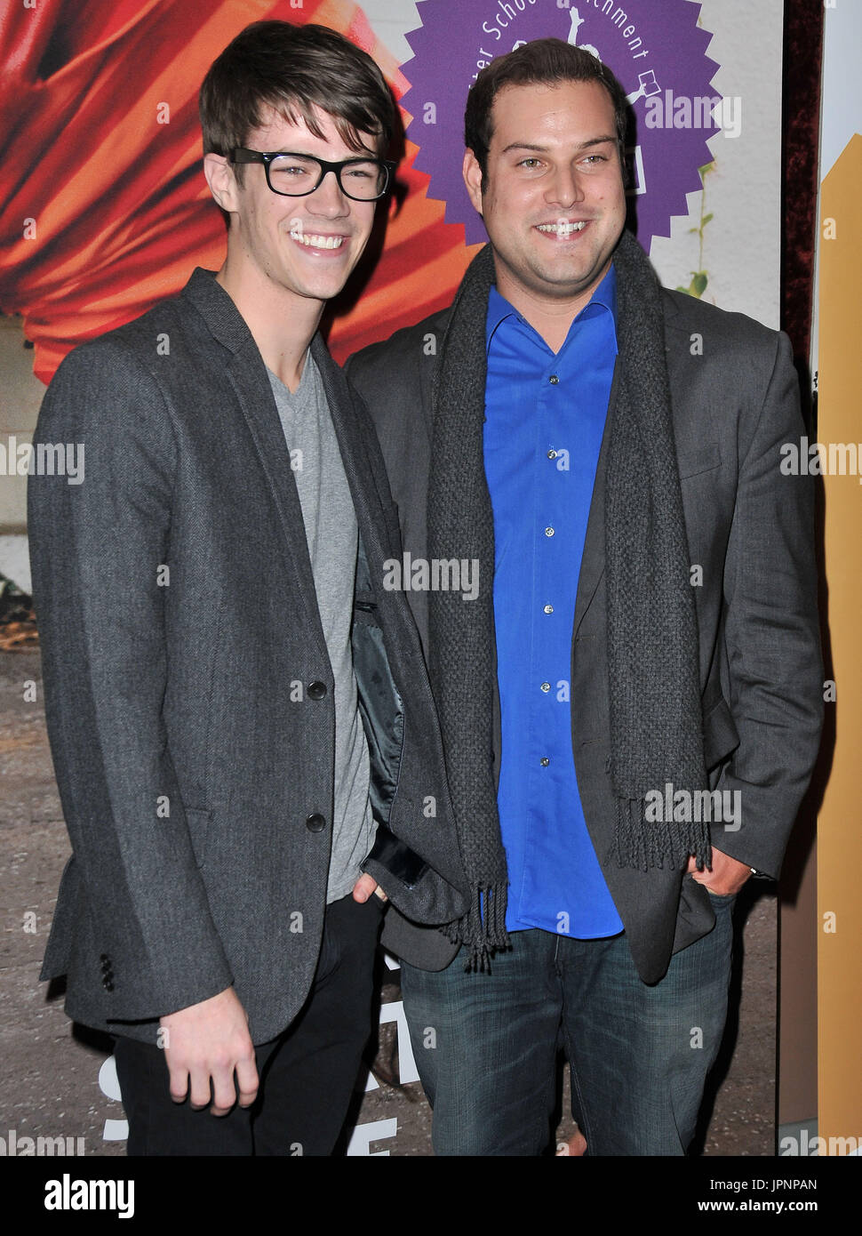 Grant Gustin & Max Adler at the Gala Opening of A SNOW WHITE CHRISTMAS ...
