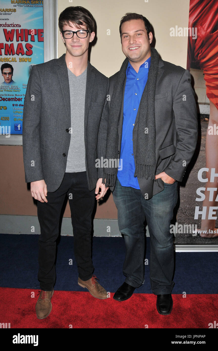 Grant Gustin & Max Adler at the Gala Opening of A SNOW WHITE CHRISTMAS ...