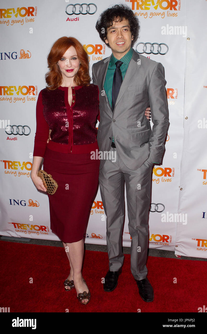 Christina Hendricks & Geoffrey Arend at The Trevor Project's 2011 ...
