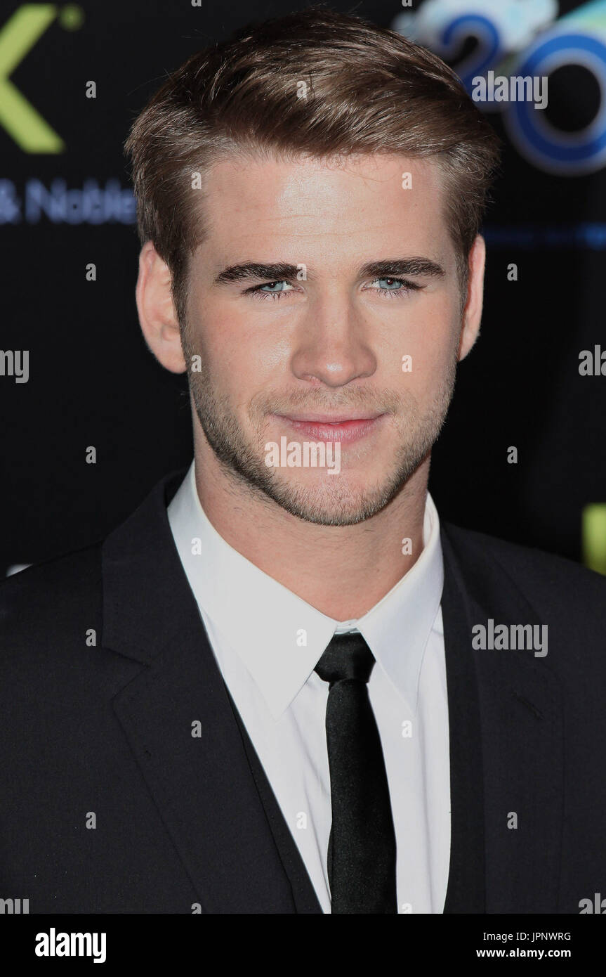 Actor Liam Hemsworth arrives at the Los Angeles Premiere for 'The ...