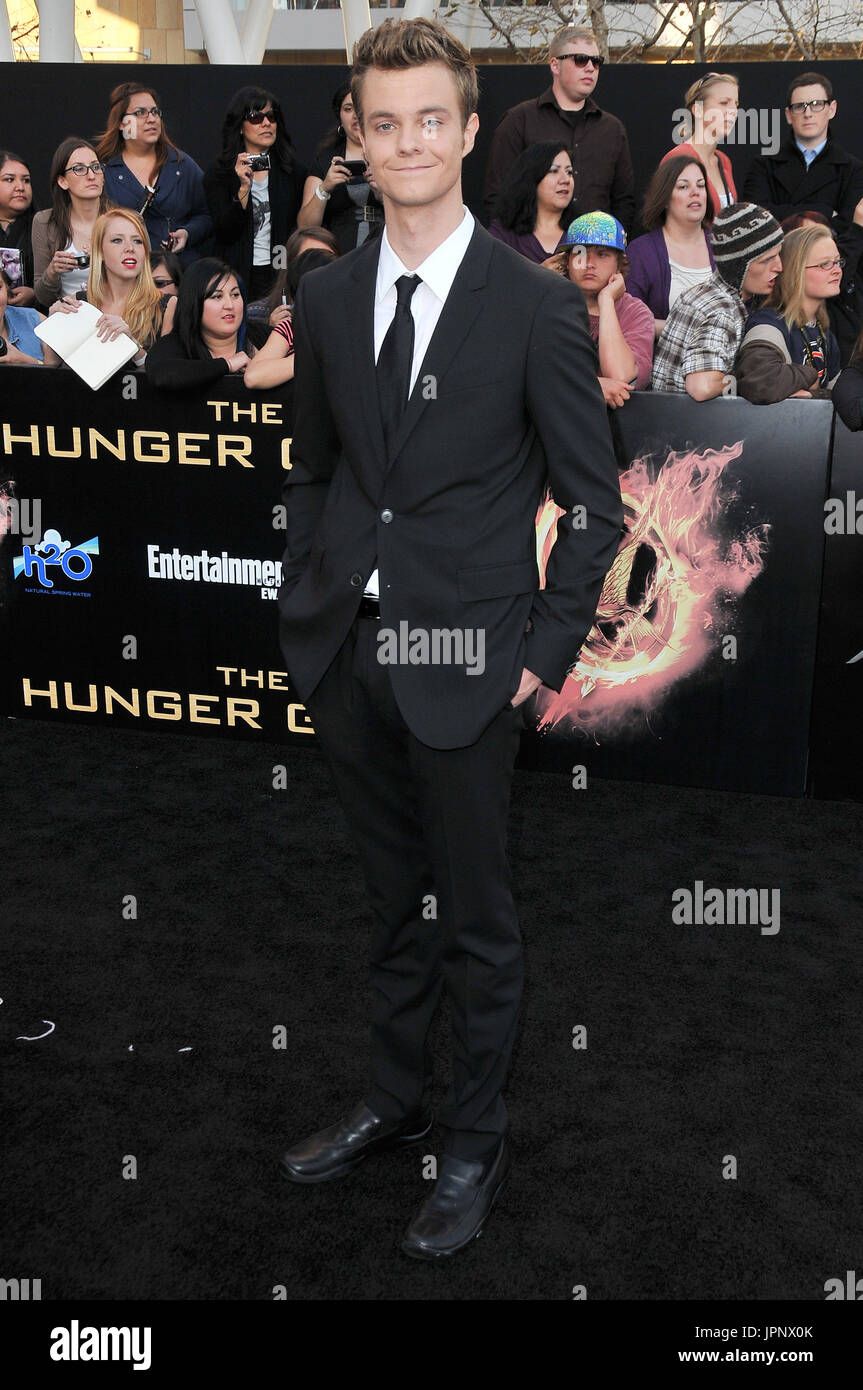 Jack Quaid at the Los Angeles Premiere of "The Hunger Games" held at ...