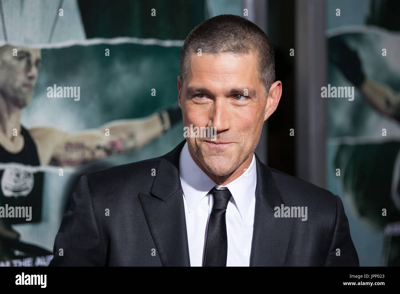 Matthew Fox arrives at the Los Angeles premiere of 'Alex Cross' held at ...