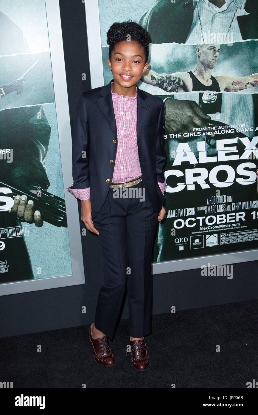 Yara Shahidi arrives at the Los Angeles premiere of 'Alex Cross' held ...
