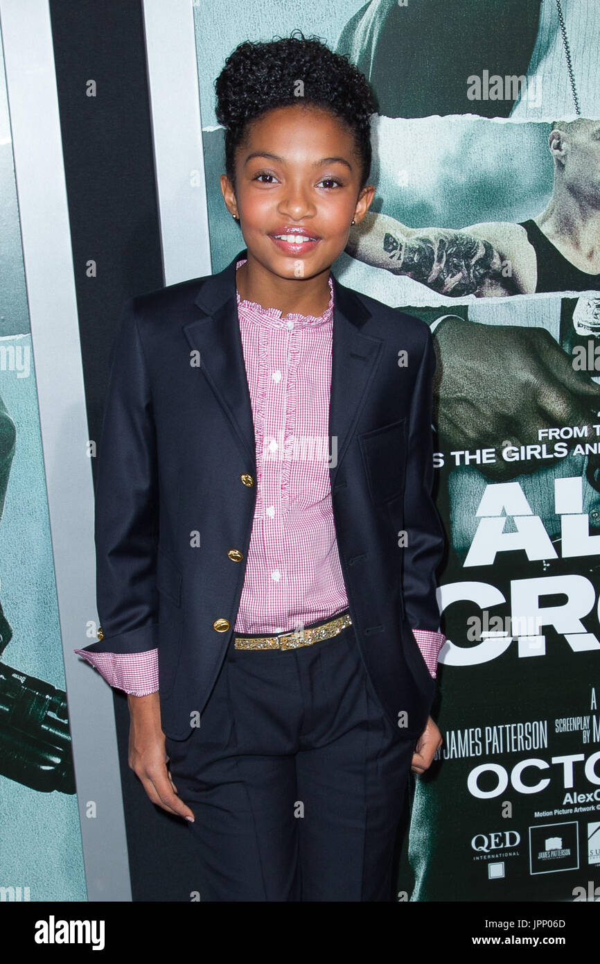 Yara Shahidi arrives at the Los Angeles premiere of 'Alex Cross' held ...
