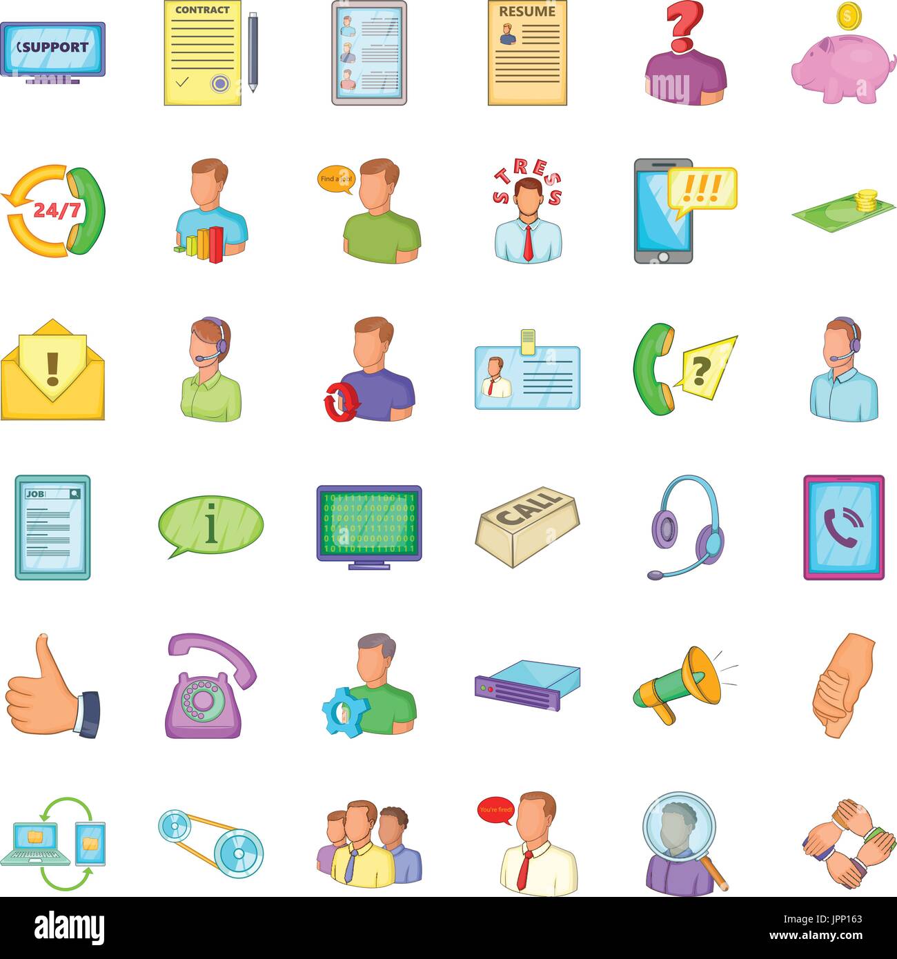 Business speech icons set, cartoon style Stock Vector Image & Art - Alamy