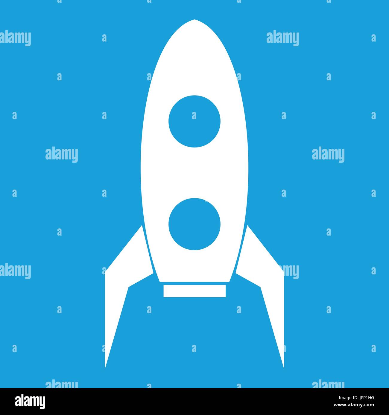 Rocket icon white Stock Vector Image & Art - Alamy