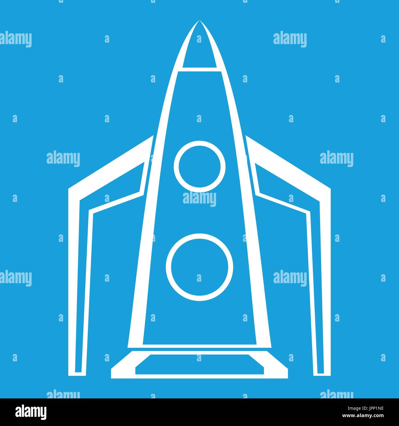 Rocket icon white Stock Vector Image & Art - Alamy