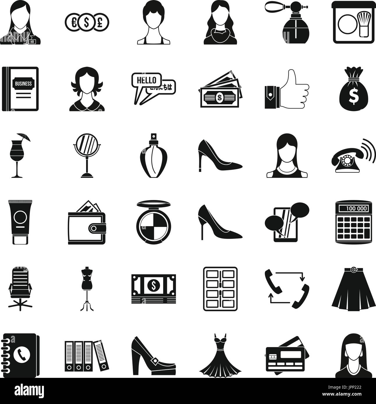 Official clothes icons set, simple style Stock Vector Image & Art - Alamy