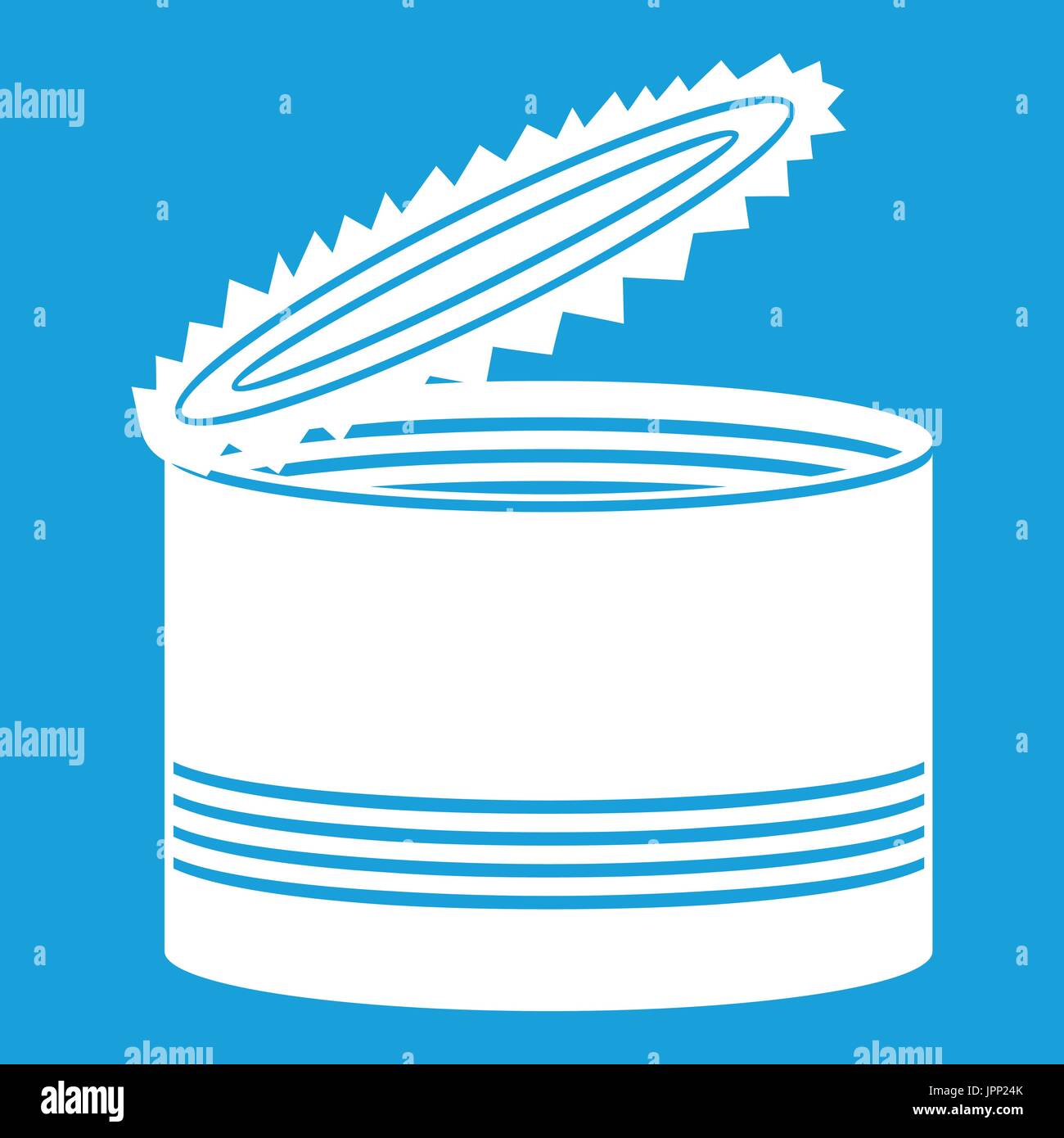Blue tin lid Stock Vector Images - Alamy