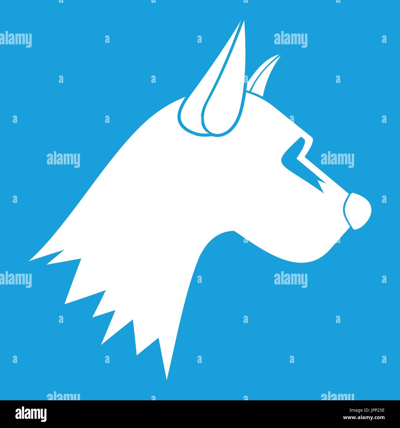 Dog icon white Stock Vector Image & Art - Alamy