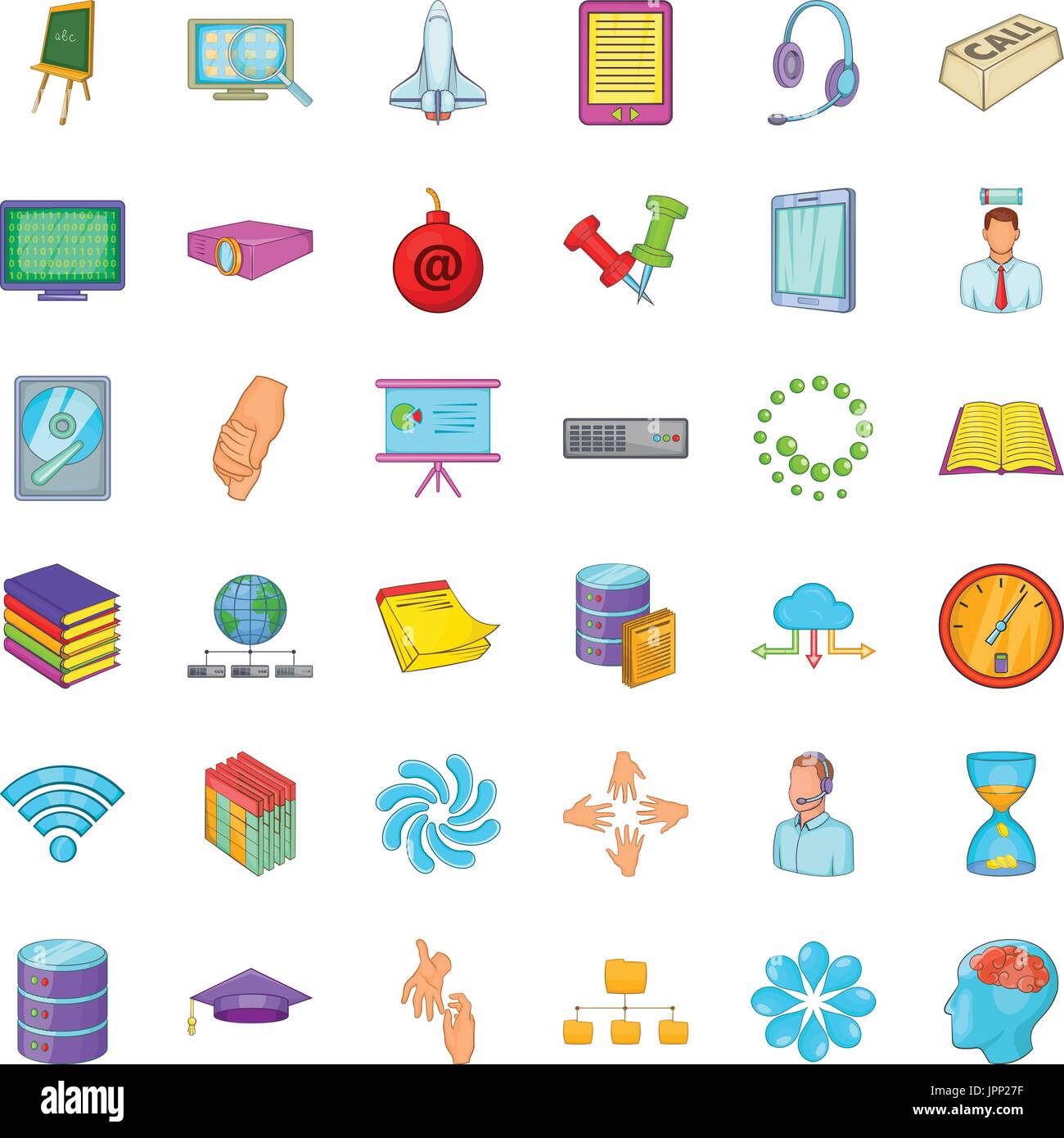 Business unit icons set, cartoon style Stock Vector Image & Art - Alamy