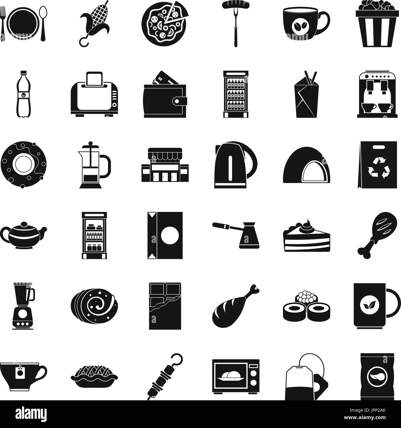 Good cafe icons set, simple style Stock Vector Image & Art - Alamy