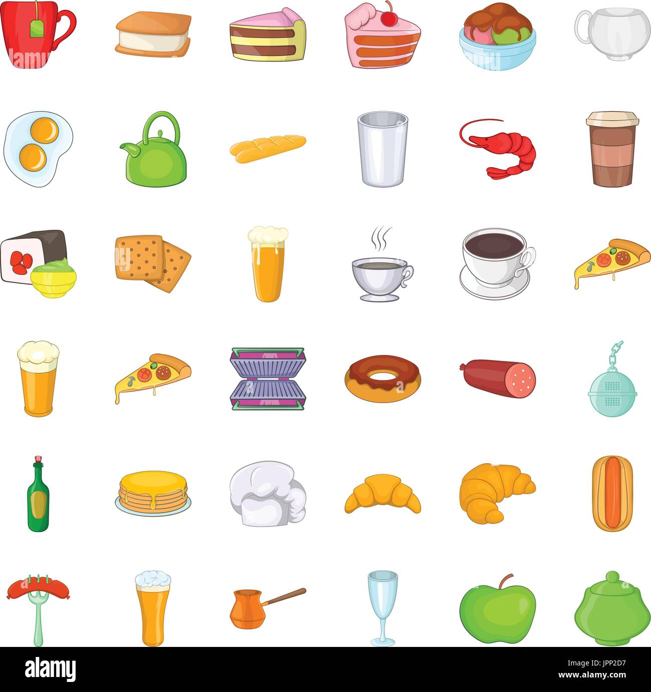 Good cafe icons set, cartoon style Stock Vector Image & Art - Alamy