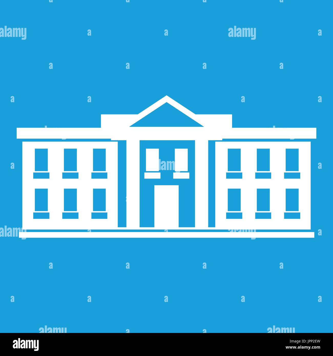 White house USA icon white Stock Vector Image & Art - Alamy
