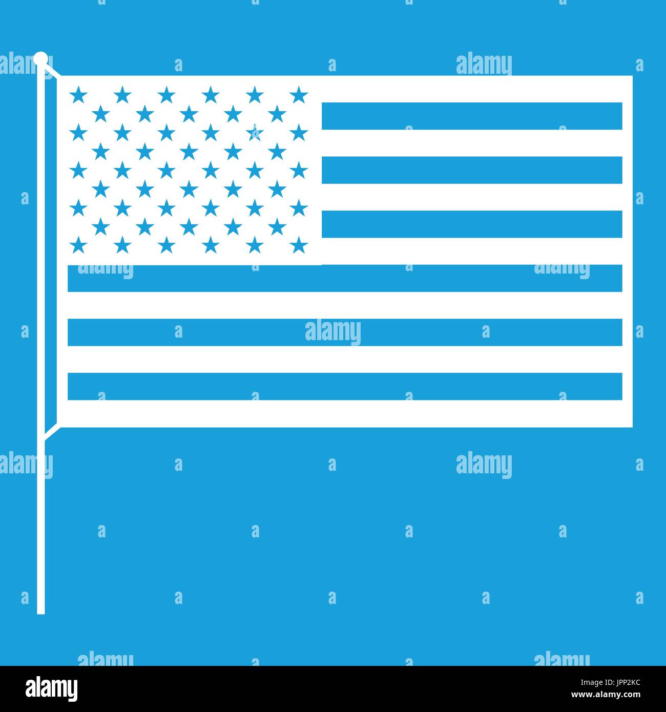 American flag icon white Stock Vector Image & Art - Alamy