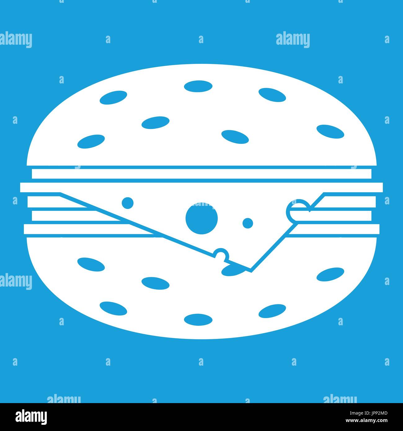 Cheeseburger icon white Stock Vector Image & Art - Alamy