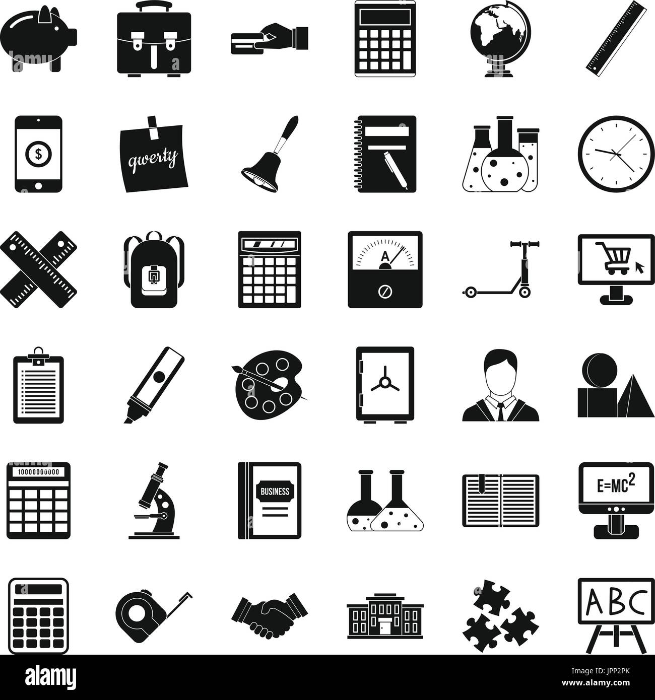 Small computer icons set, simple style Stock Vector Image & Art - Alamy