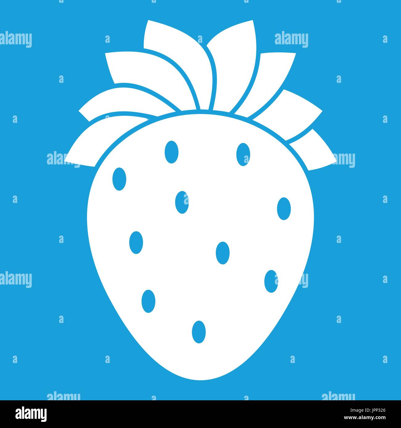 Strawberry icon white Stock Vector Image & Art - Alamy