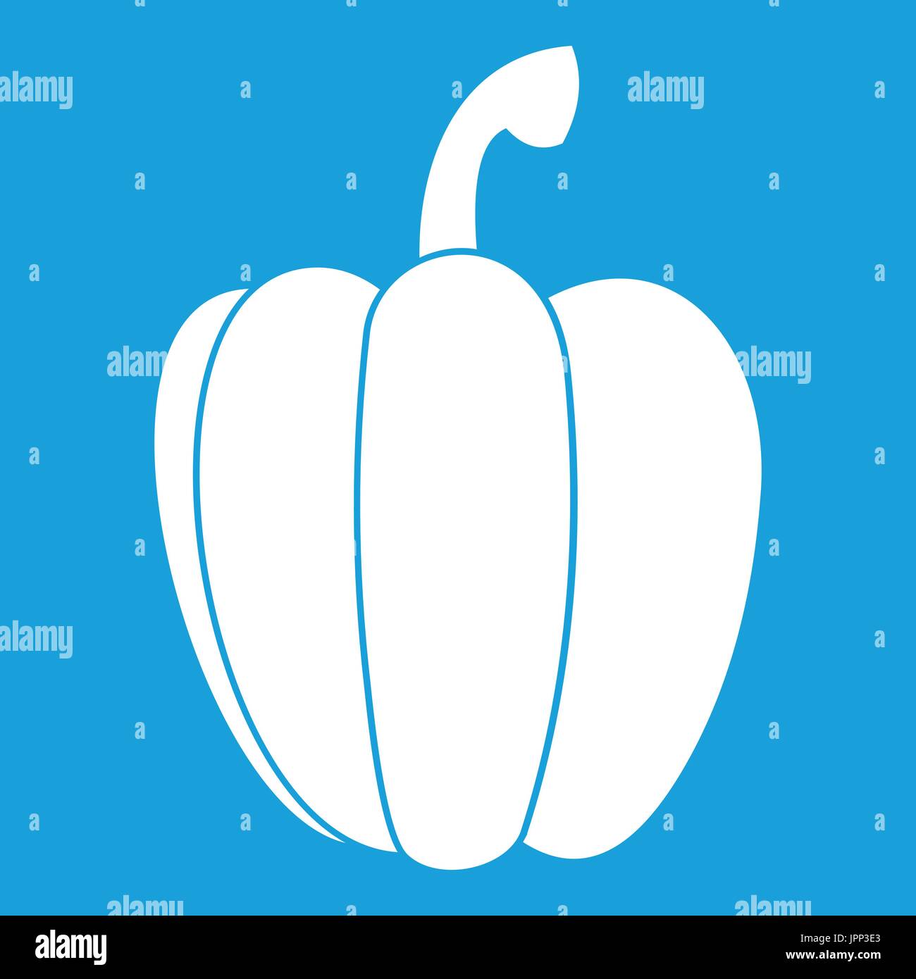Pepper icon white Stock Vector Image & Art - Alamy