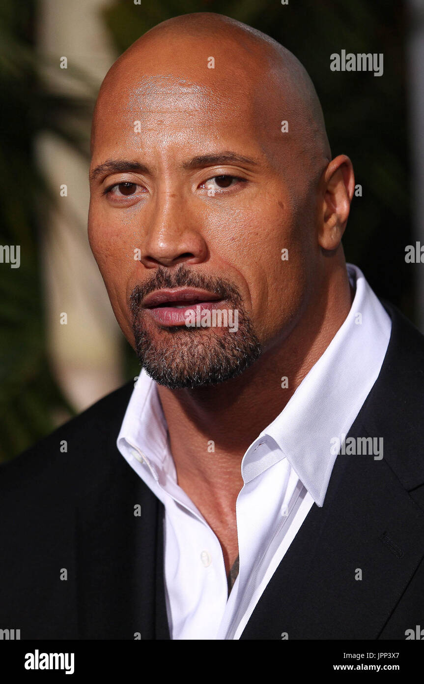 Dwayne Johnson at the "Journey 2: The Mysterious Island" Los Angeles ...